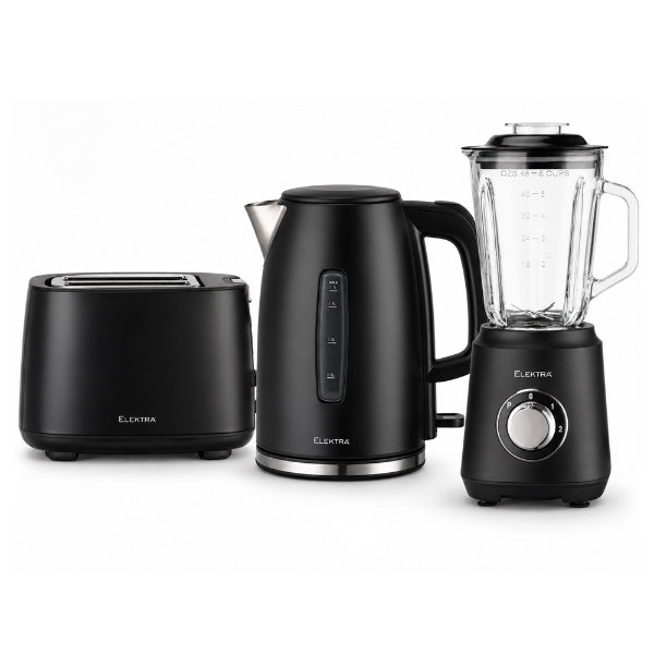 Elektra Kettle, Toaster and Blender Breakfast Set
